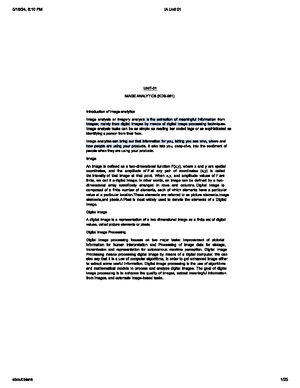 Digital Image Processing - Studocu