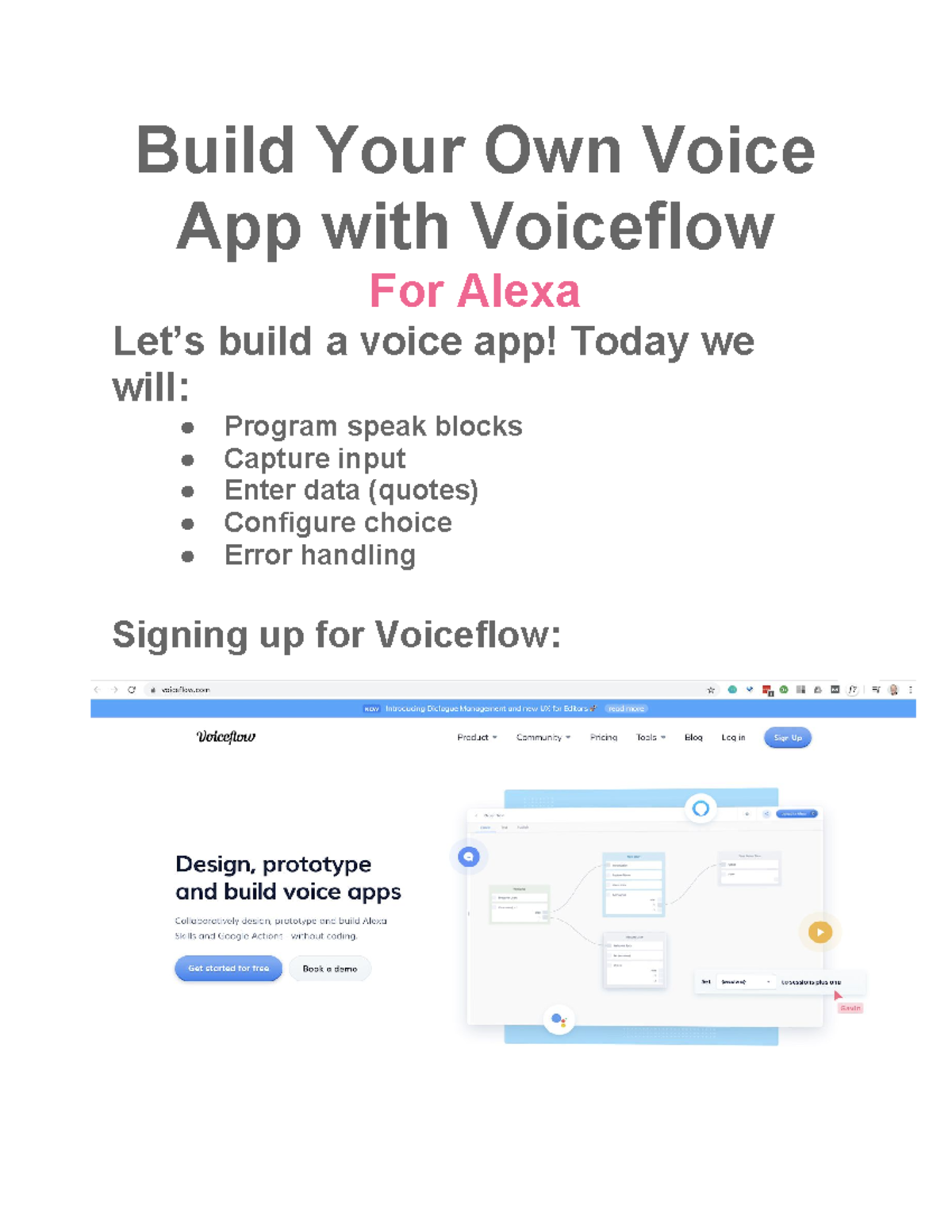 Build a voice app - a tutorial for builidng app - Build Your Own Voice ...