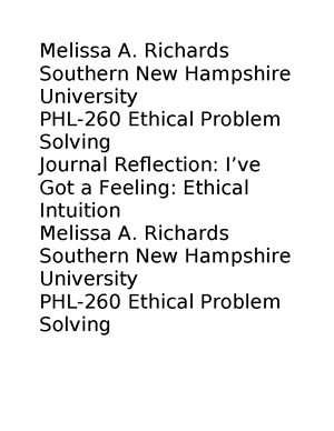 Project 3 PHL 260 guideline and rubric - Module Three: Project Draft ...