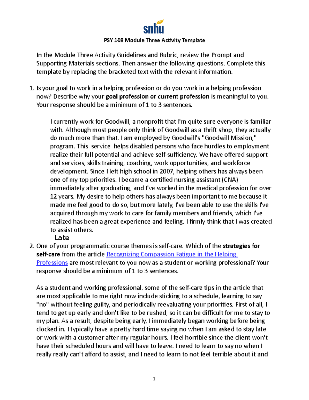 3-2 activity - PSY 108 Module Three Activity Template In the Module ...