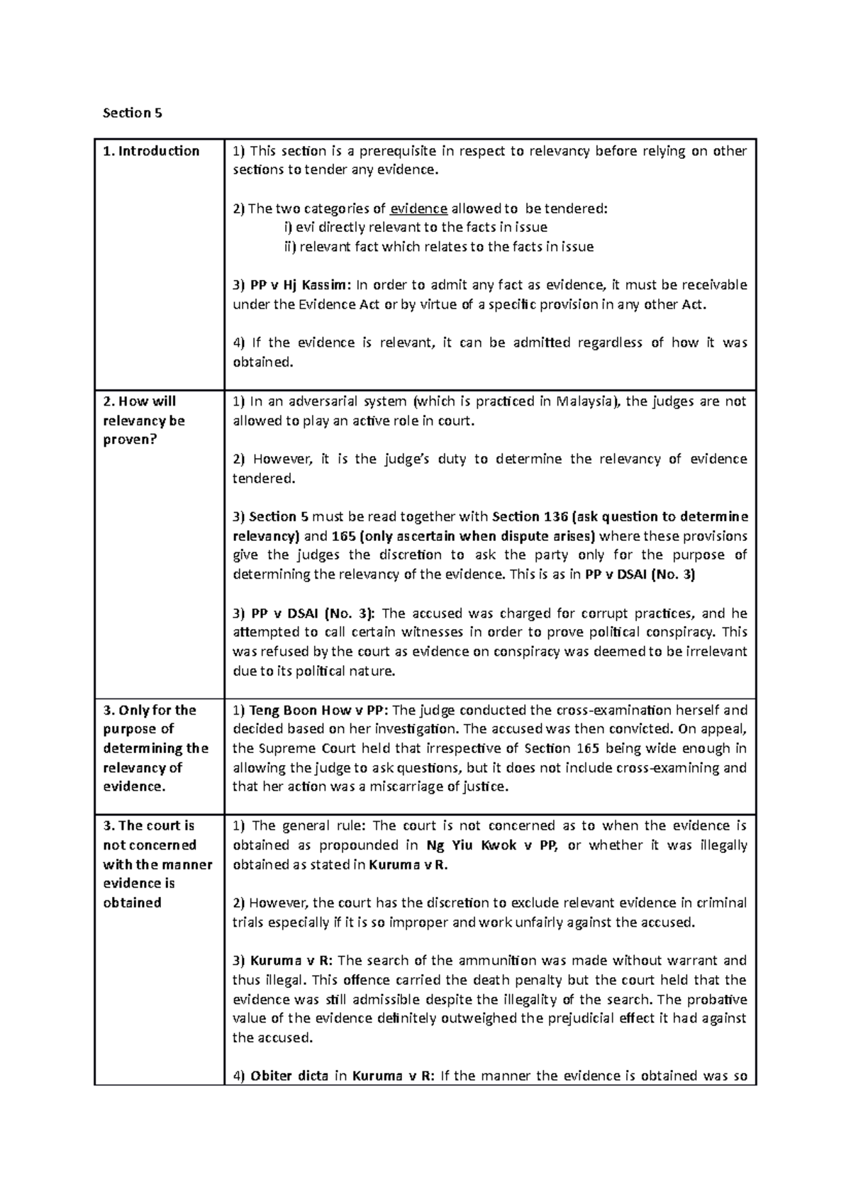 Section 5 Notes - Section 5 1. Introduction 1) This section is a ...