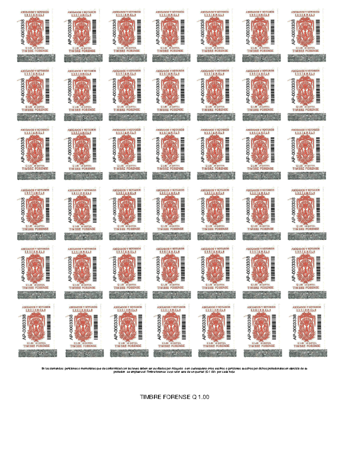 Timbres de notariado - En las demandas, peticiones o memoriales que de conformidad con las leyes ...