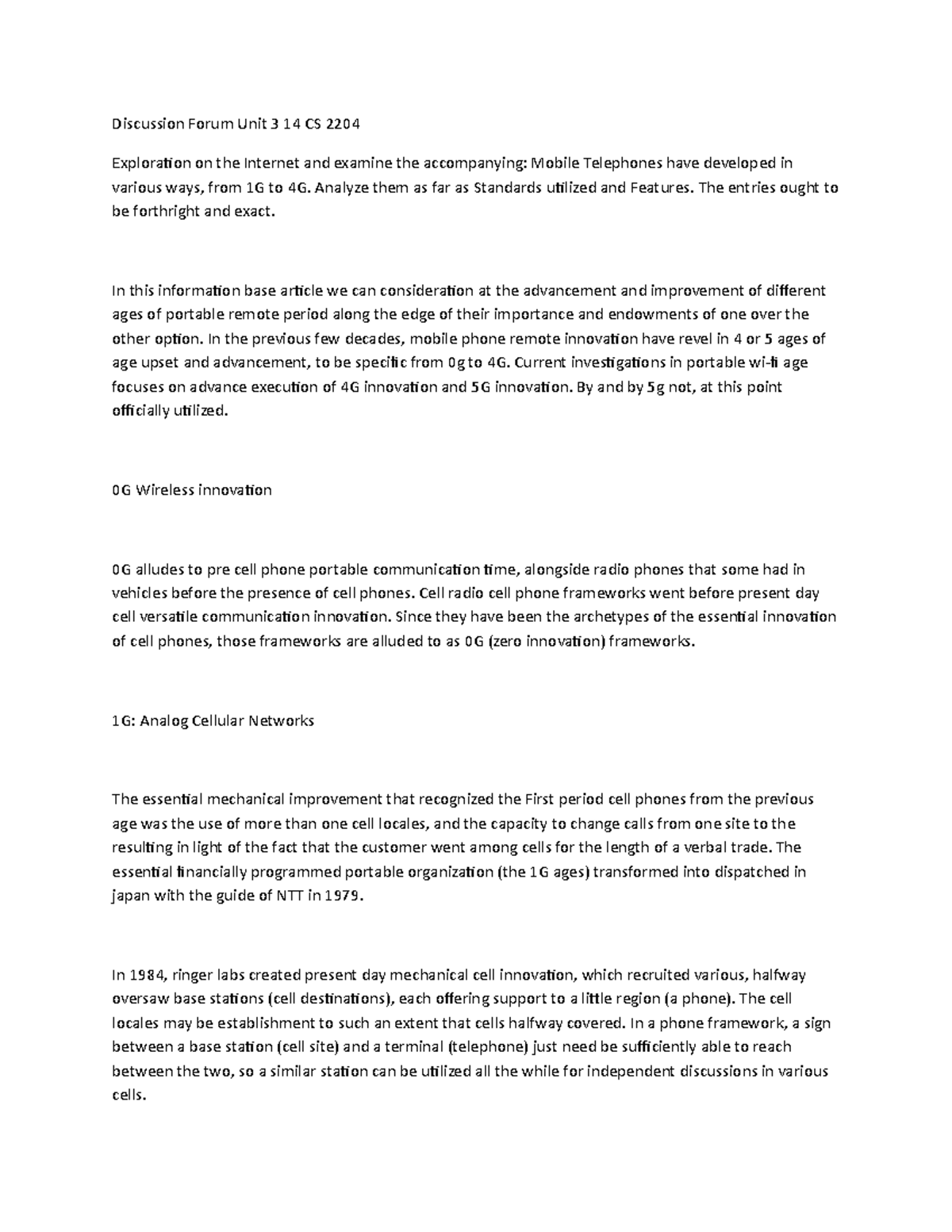 Discussion Forum Unit 3 14 CS 2204 - Discussion Forum Unit 3 14 CS 2204 ...