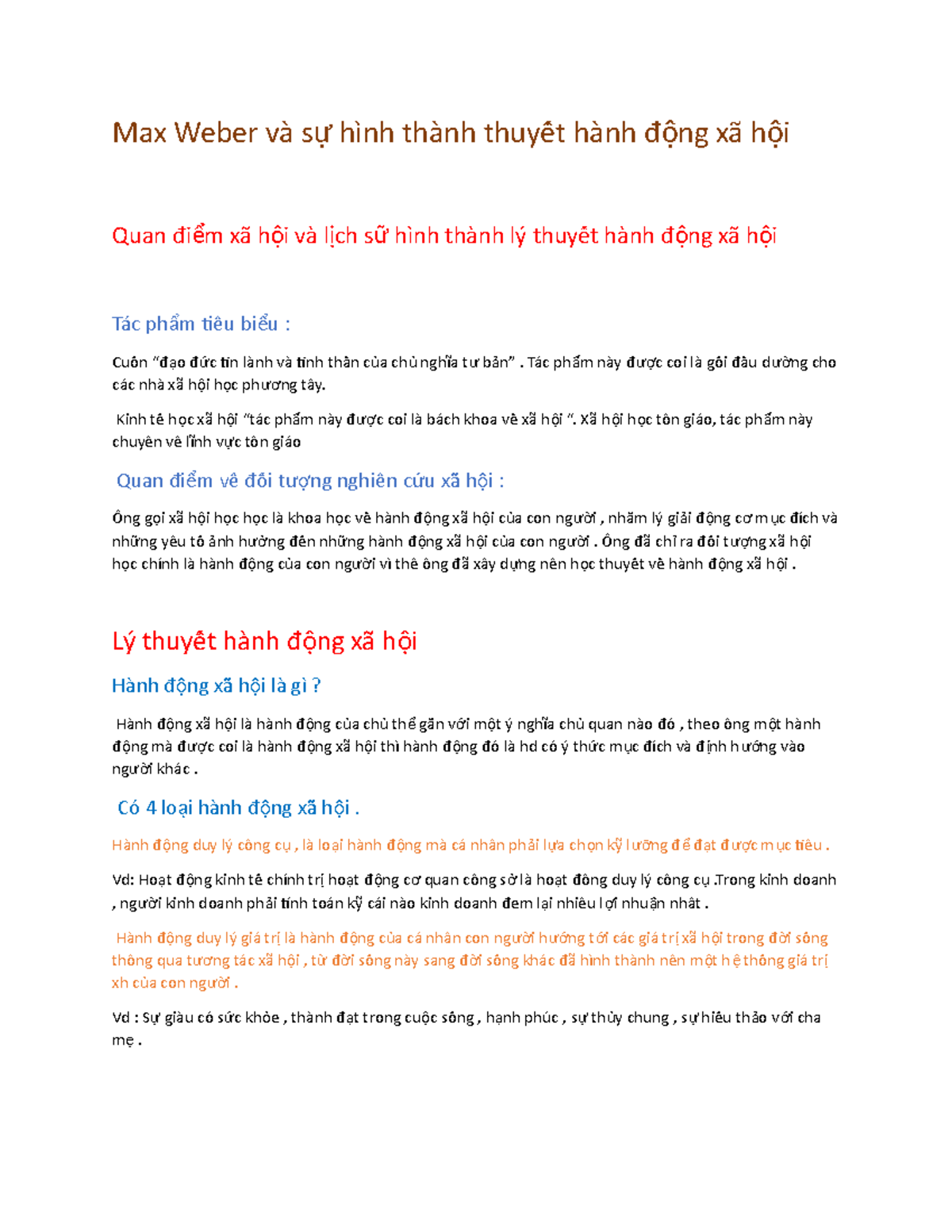 Lý thuyết về thuyết hành động của max weber - Max Weber và s ự hình ...