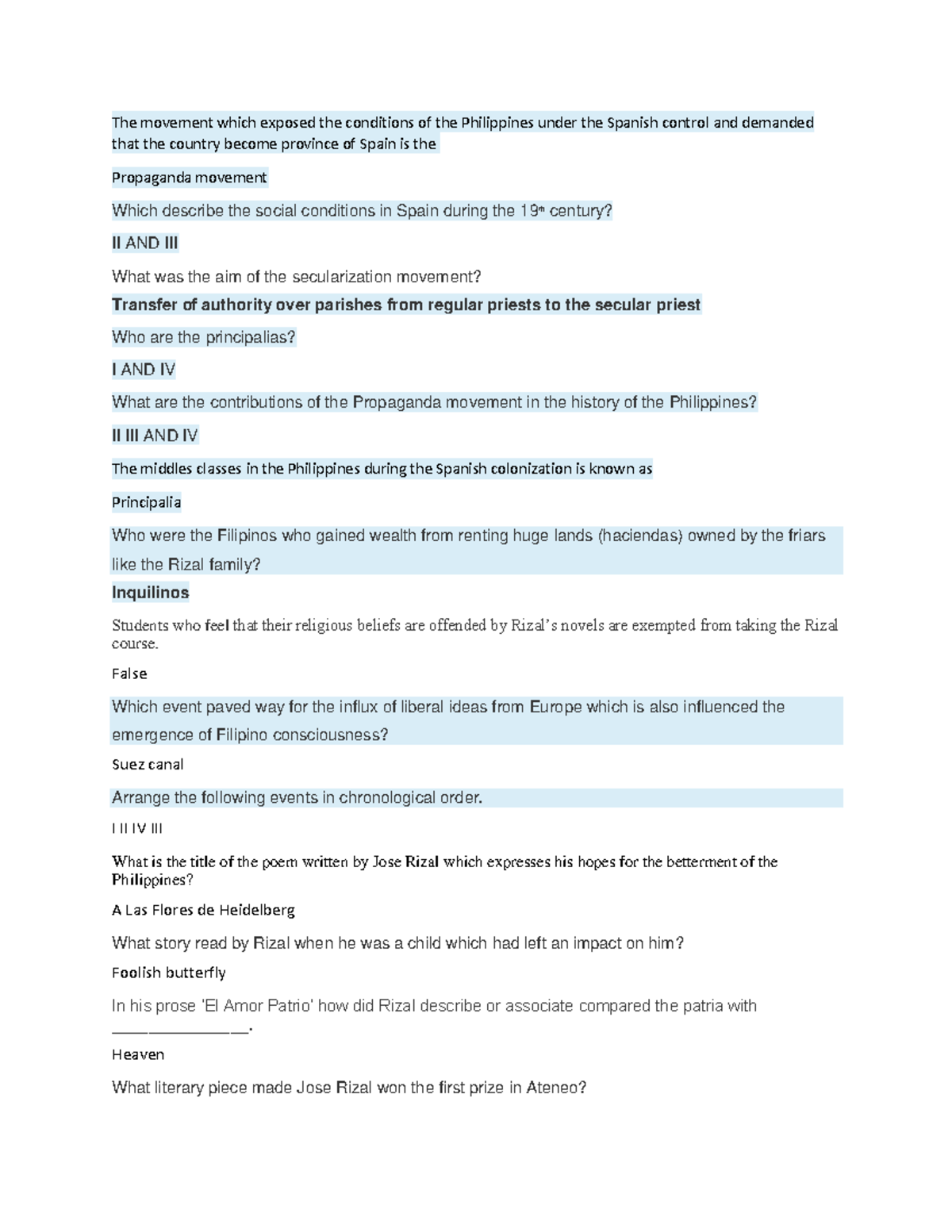 Pdfcoffee finals-preliminary examination! - The movement which exposed ...