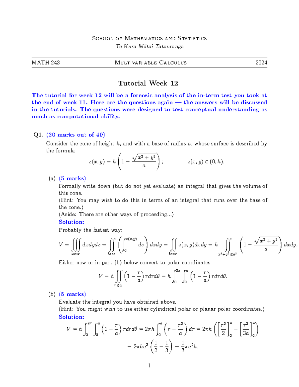 2024 Test 2 Solutions - School of Mathematics and Statistics Te Kura M ...