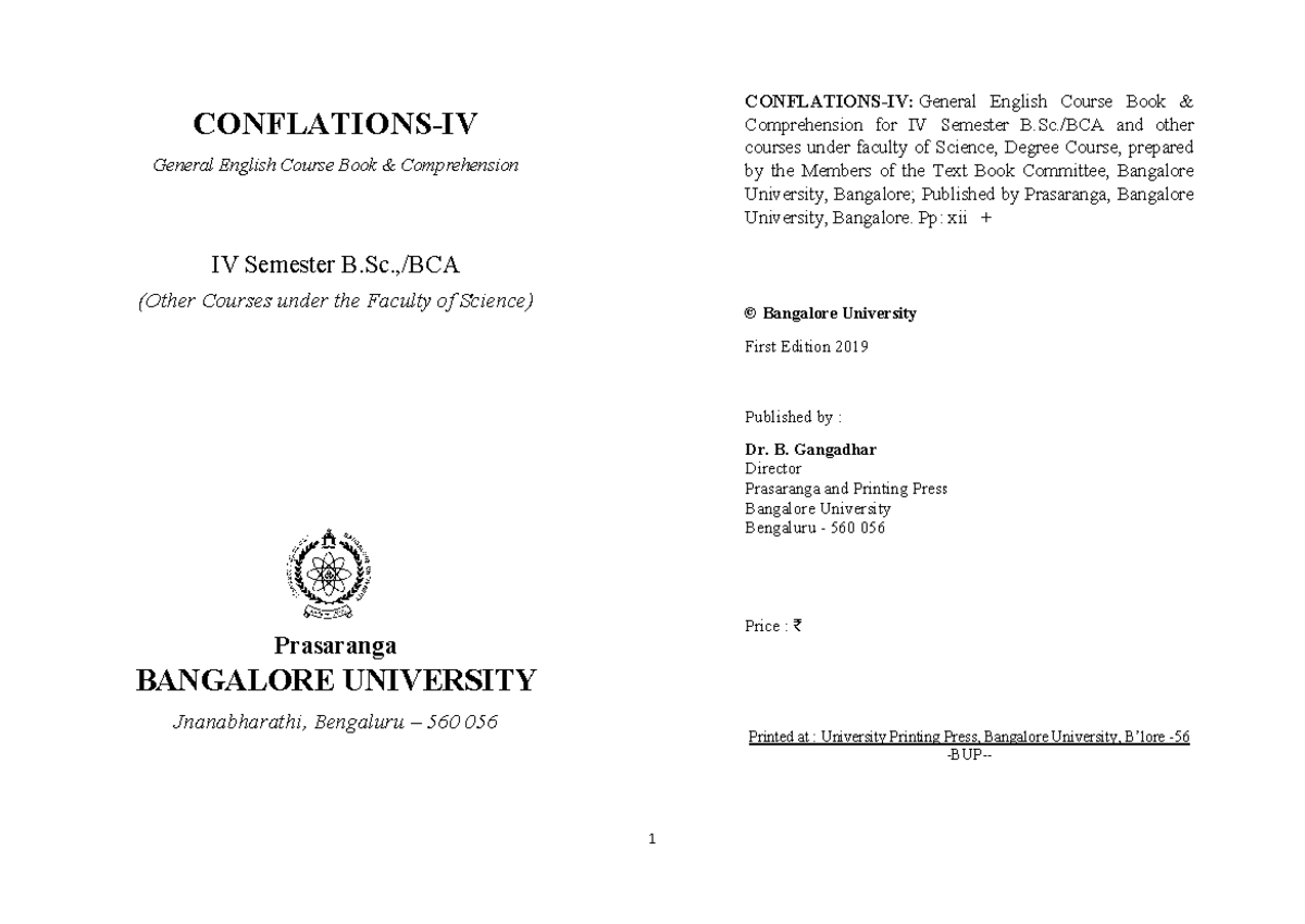 IV Bsc DTP - it is note for BCA - CONFLATIONS-IV ####### General ...