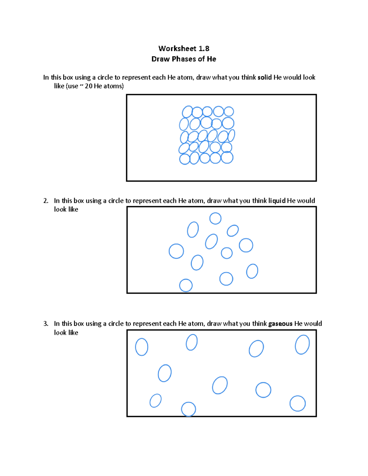CHEM1061 CLUE Wksht 1 - Worksheet 1.8 - CHEM 1061 - Worksheet 1. Draw ...