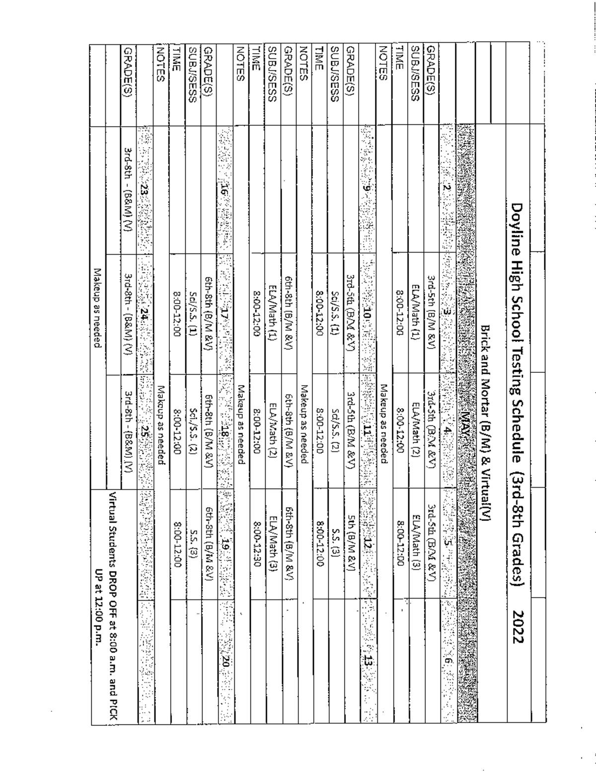 LEAP Testing - bbbjhhjjj - Doyline High School Testing Schedule Grades ...