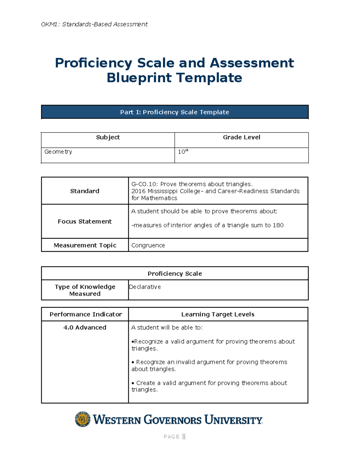 Creating and Scoring Standards-Based Assessments - OKM1: Standards ...