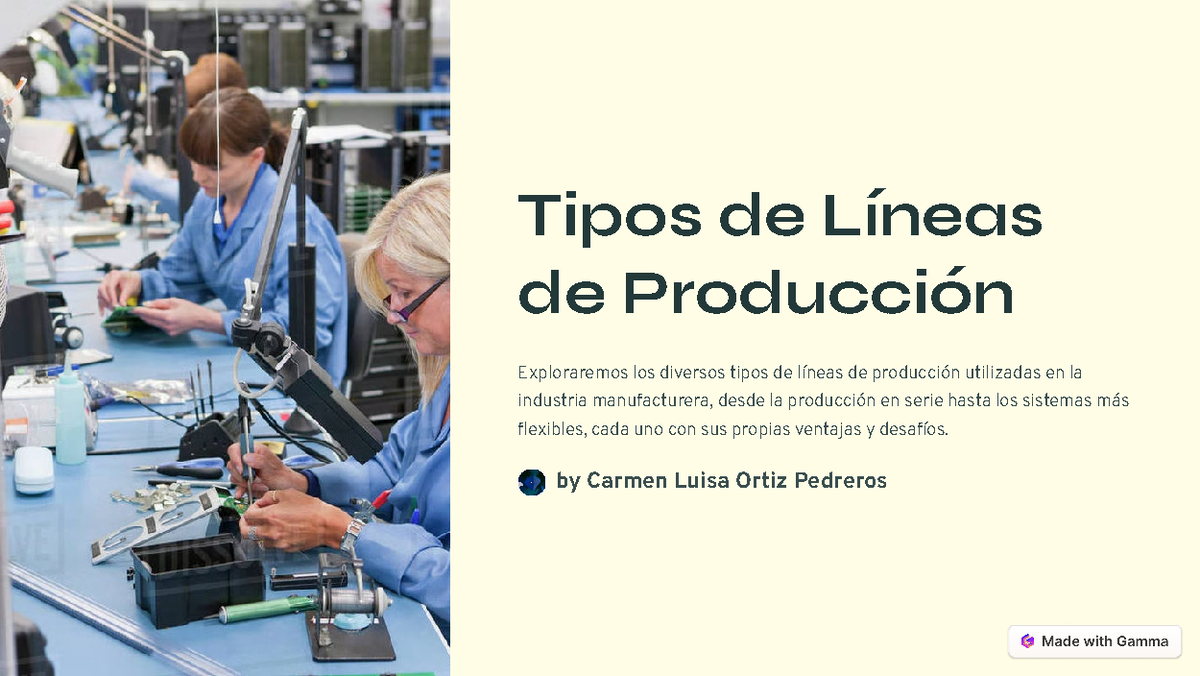 Tipos de Lineas de Produccion - Tipos de Líneas de Producción ...