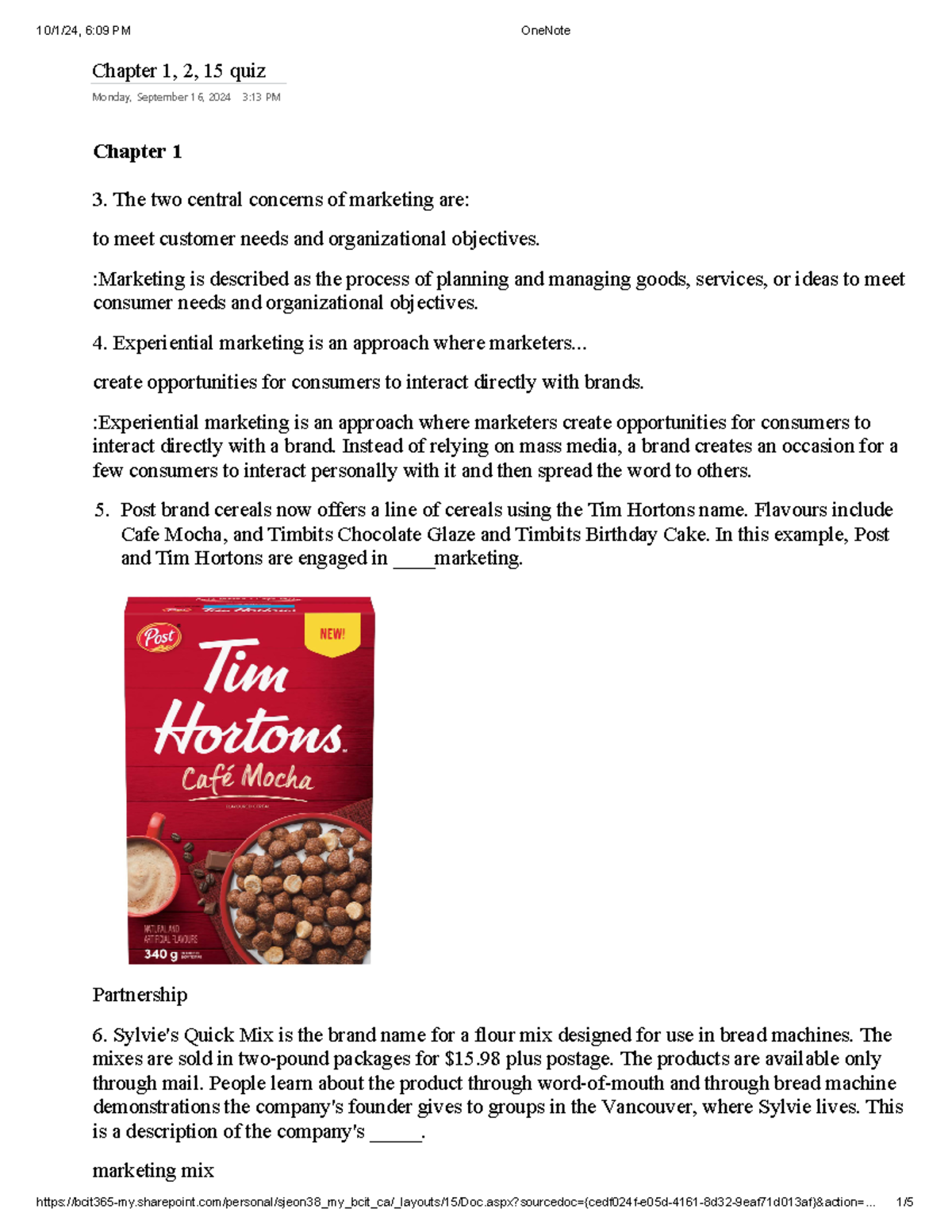 Quiz 1, 2, 15 - Quiz in learning hub - Chapter 1, 2, 15 quiz Monday ...