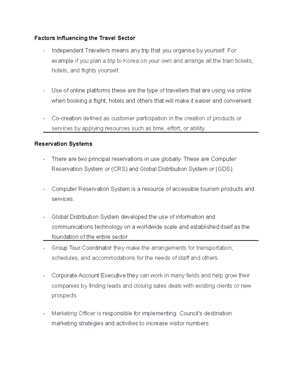 Script travel trade sector - Factors Influencing the Travel Sector ...