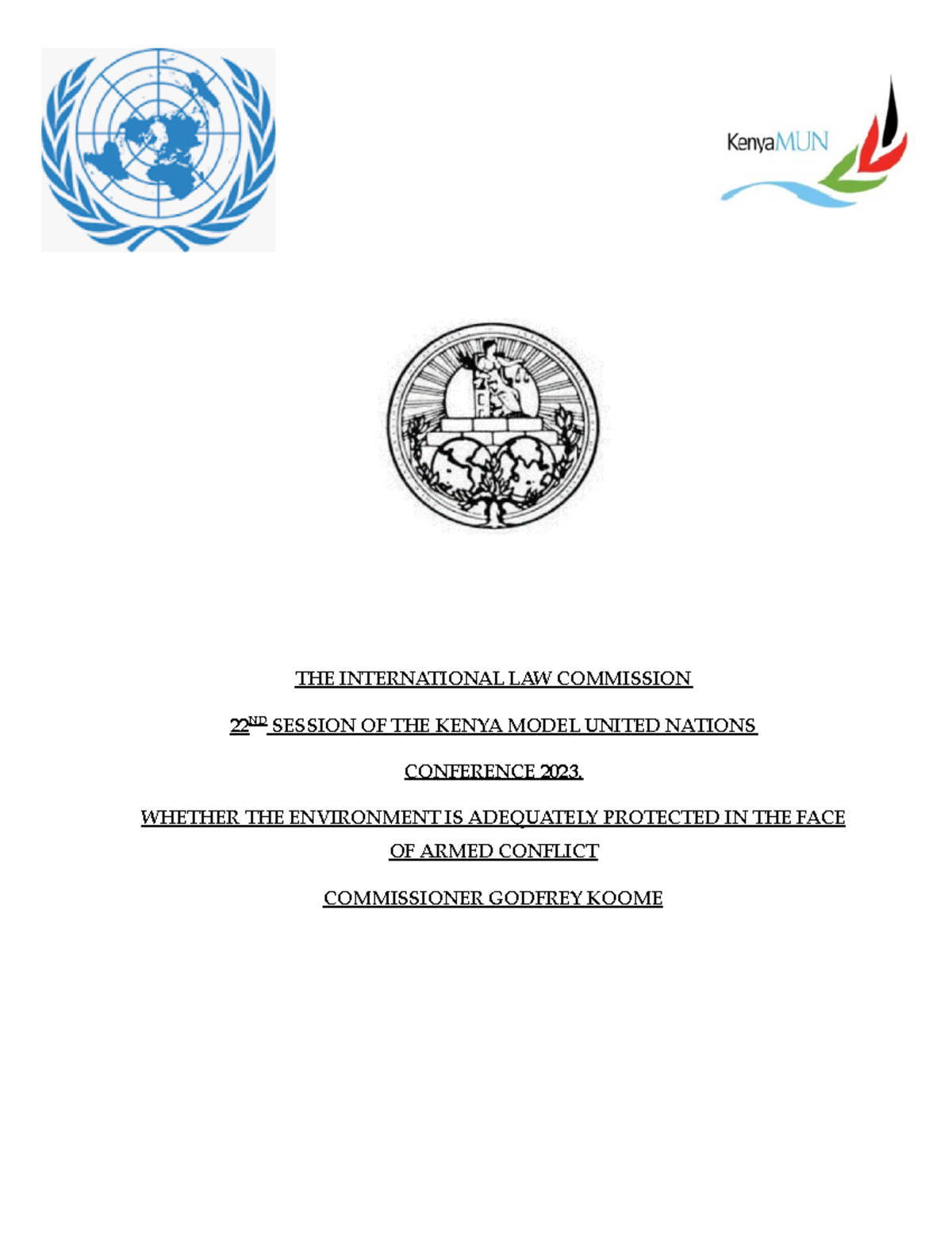 (Q). 1 ILC Draft Article - THE INTERNATIONAL LAW COMMISSION 22 ND ...