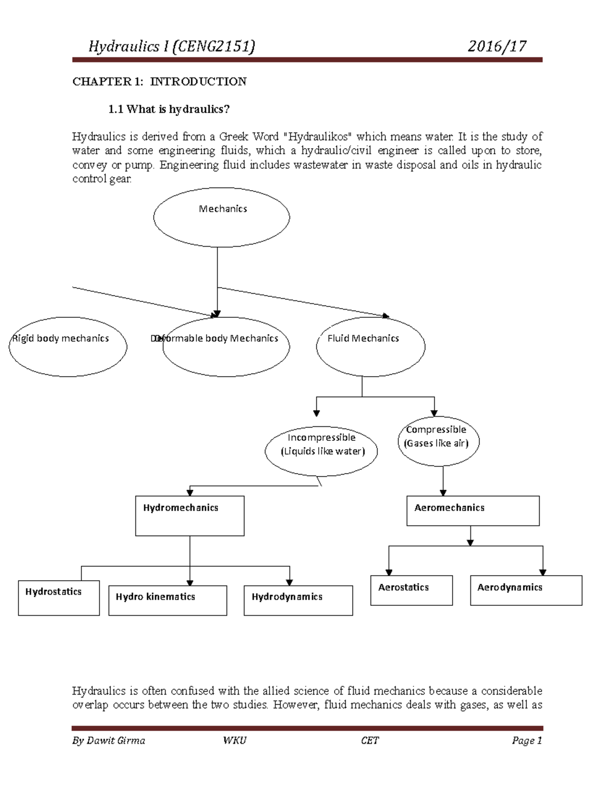 Chapter 1&2 - IMPORTANT - Rigid body Mechanics Fluid Mechanics ...