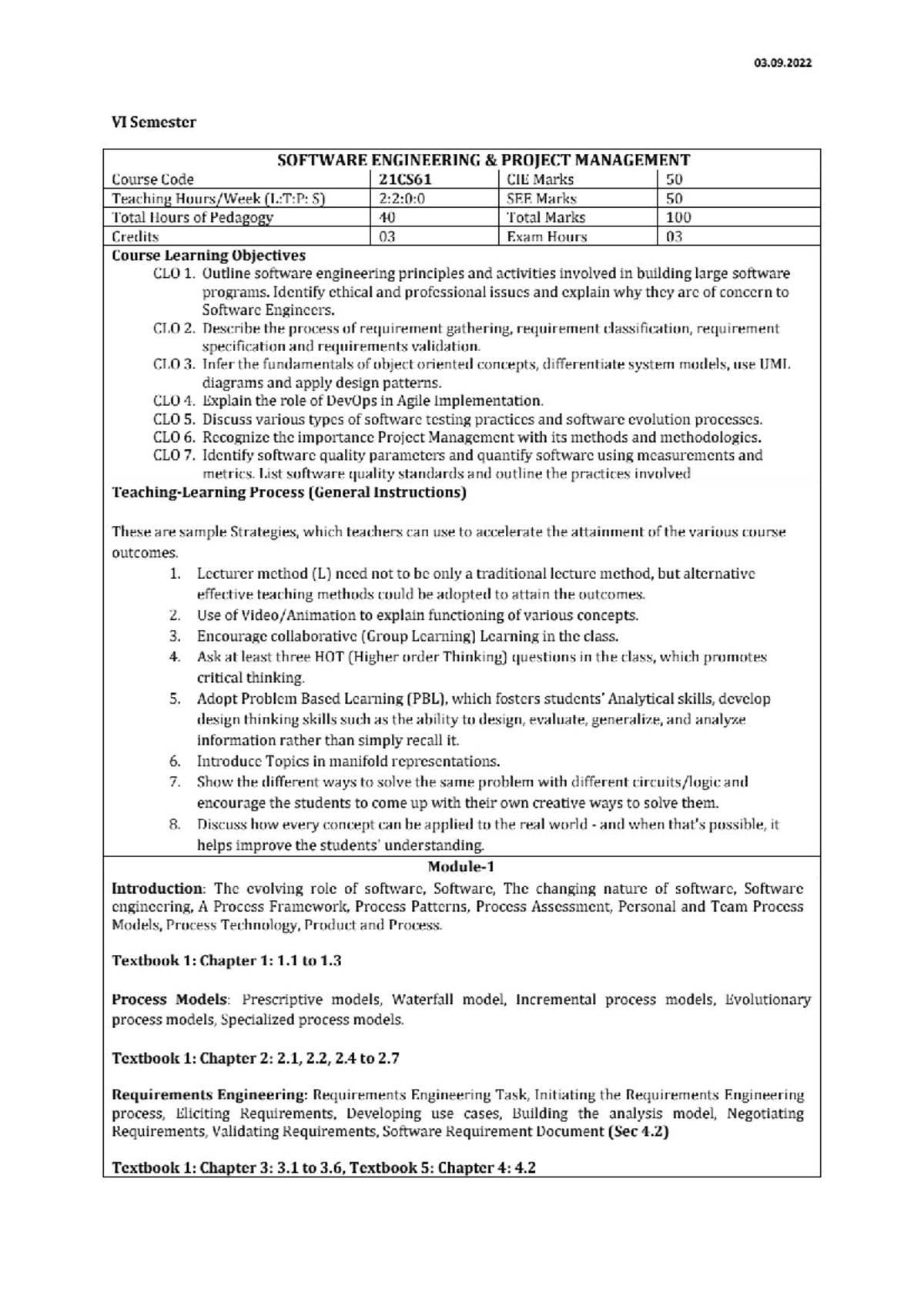 6th sem syllabus - Computer Science and Engineering - Studocu