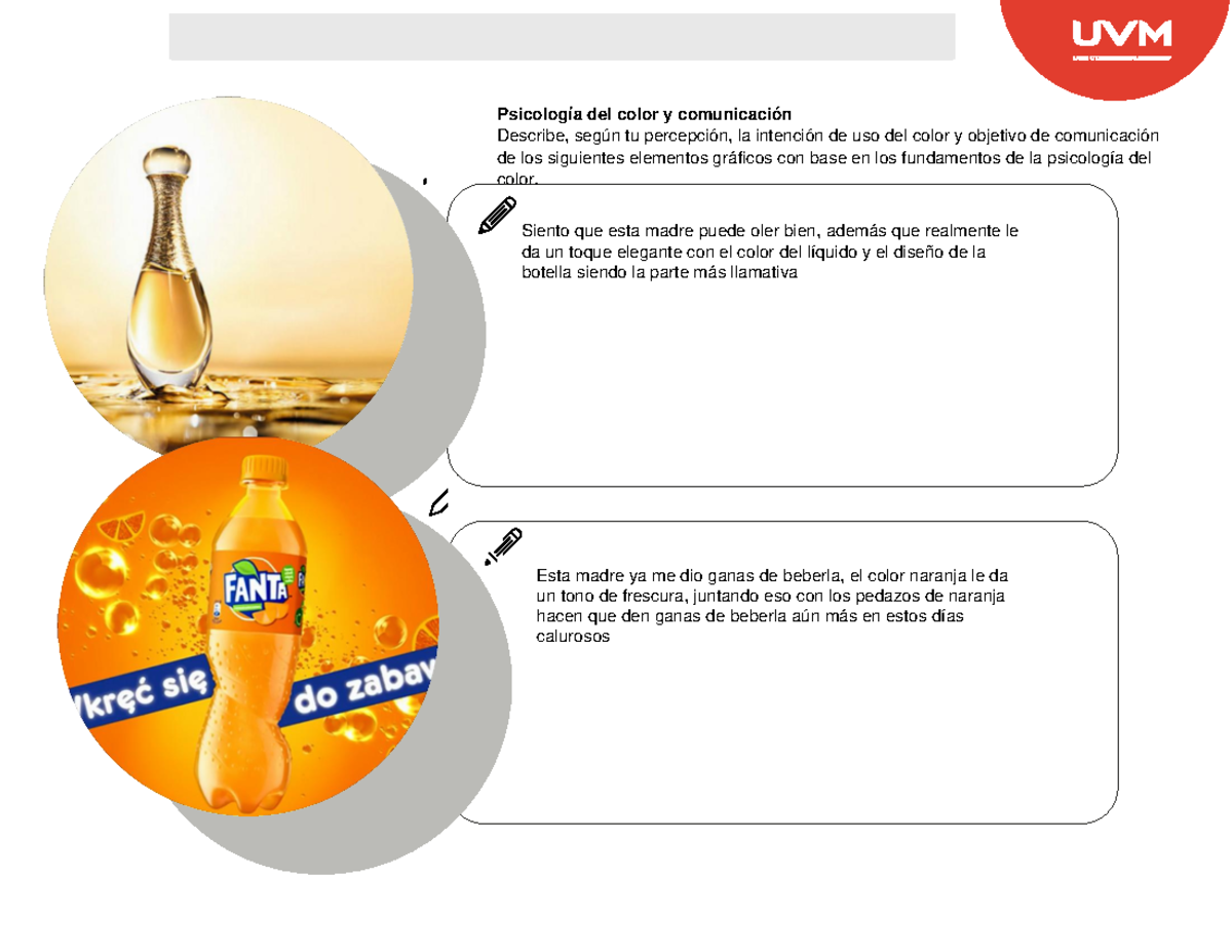 A#7AAM - Psicología del color y comunicación Describe, según tu ...