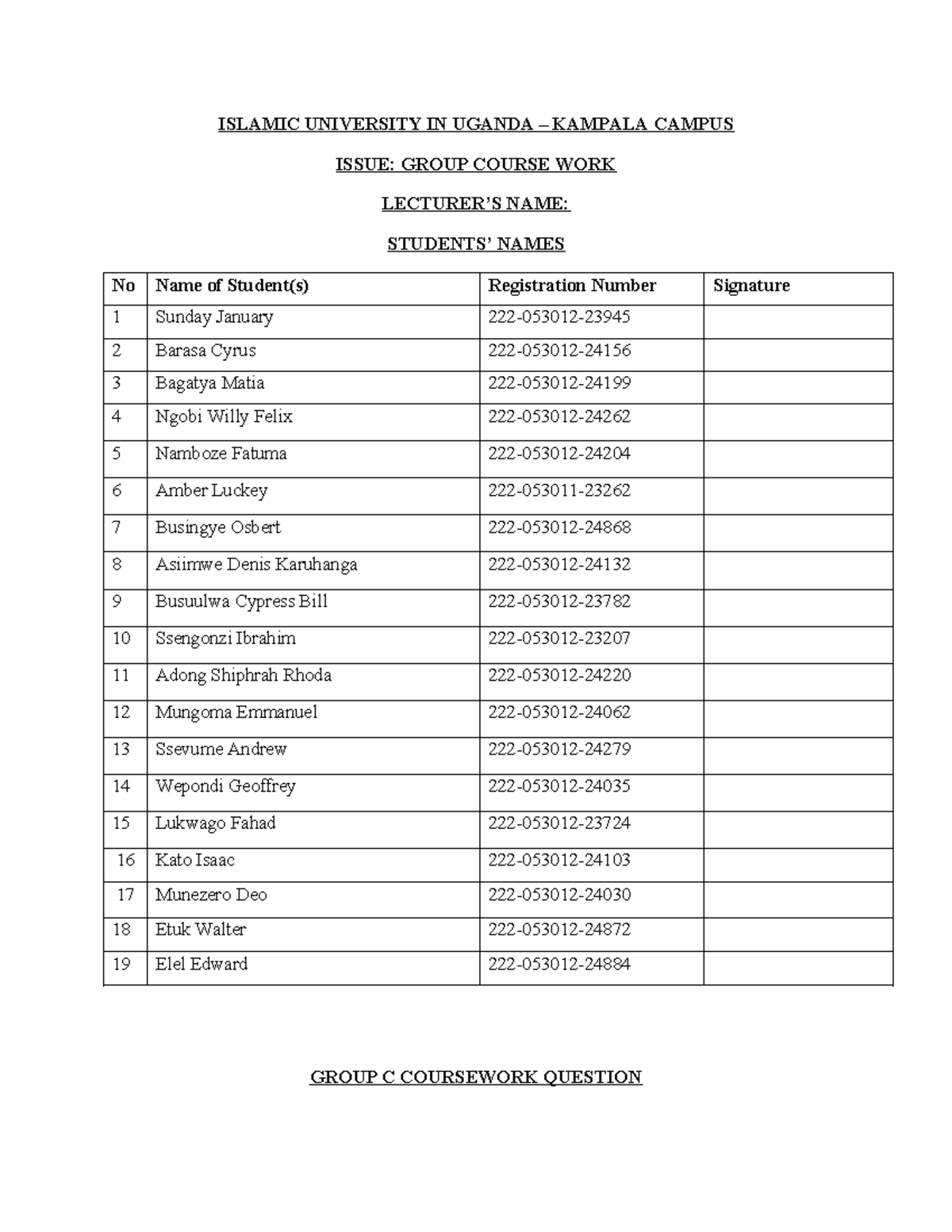 Methods OF Teaching LAW Final - ISLAMIC UNIVERSITY IN UGANDA – KAMPALA ...