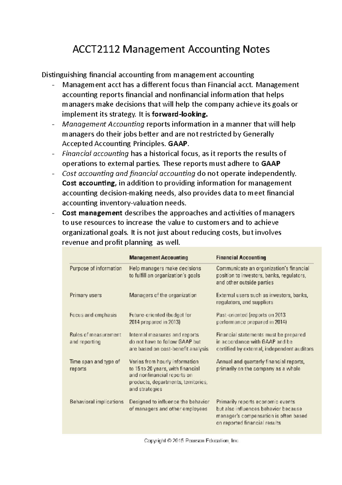 ACCT2112 Management Accounting Notes - ACCT2112 Management Accounting ...