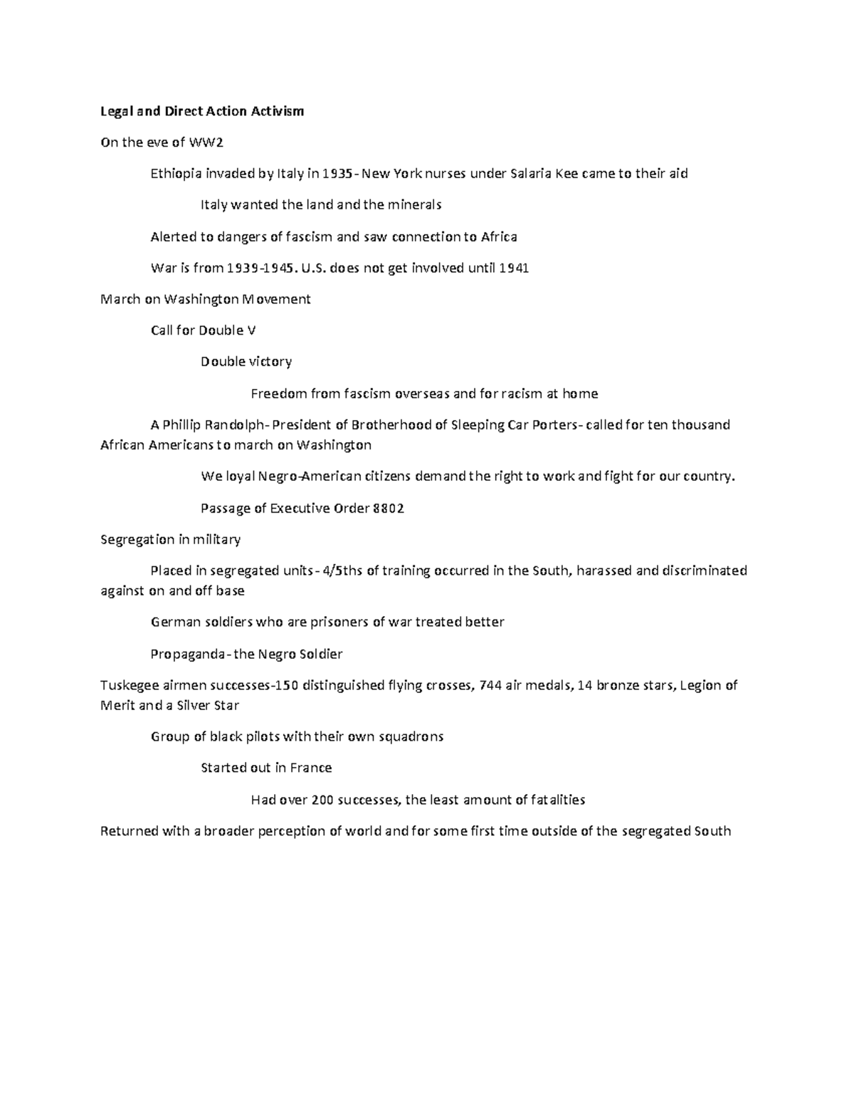 AAS 330 02.20 - Lecture notes Week 5 - Legal and Direct Action Activism ...