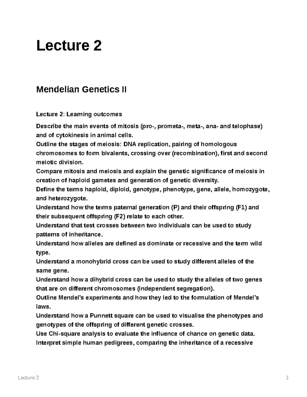 C2b6e458-84ab-47bc-a58f-d94aa836ddbd Lecture 2 - Lecture 2 Mendelian ...