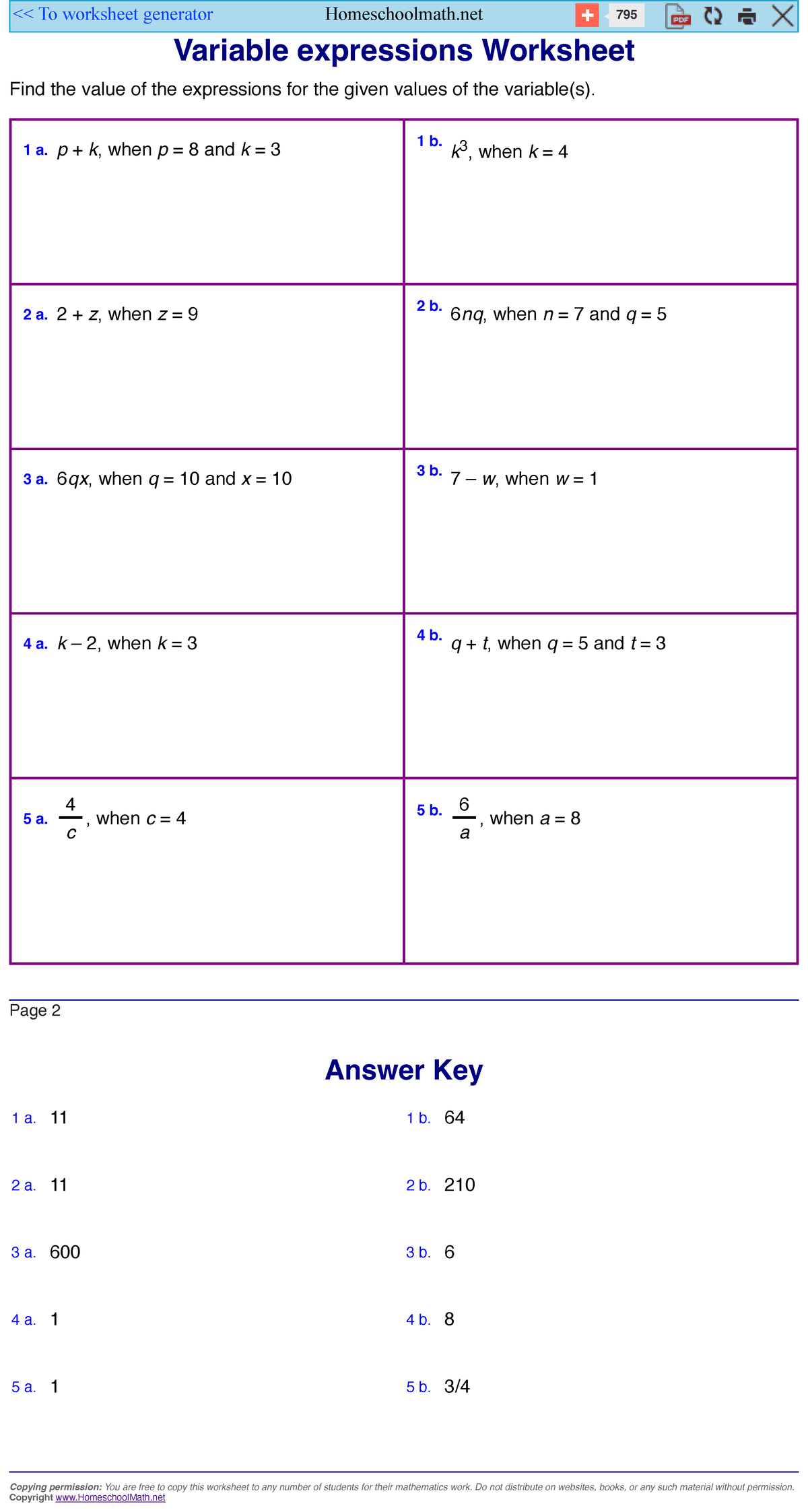 21 - examination materials