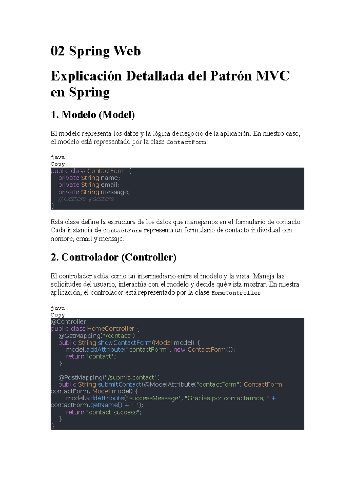 02 Spring Web explicacion al detalle - 02 Spring Web Explicación ...
