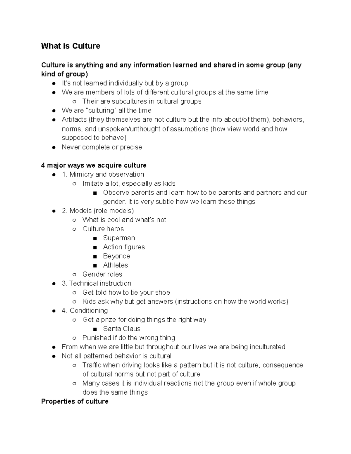 Anth 201 What is Culture - What is Culture Culture is anything and any ...