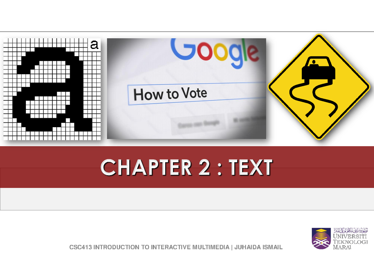 CH2 TEXT - CSC413 INTRODUCTION TO INTERACTIVE MULTIMEDIA | JUHAIDA ...