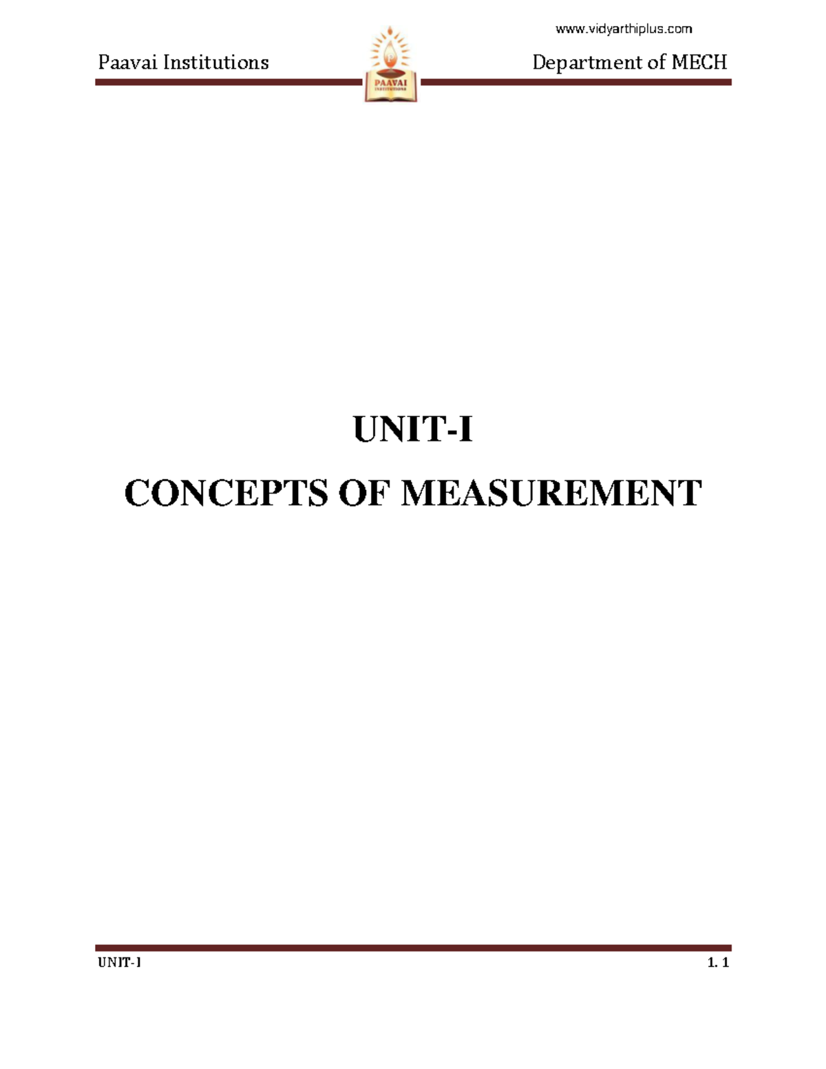 Unit 1 - Power plant engineering - Paavai Institutions Department of MECH UNIT-I CONCEPTS OF ...