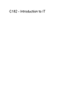 C182 - Introduction to IT - Studocu