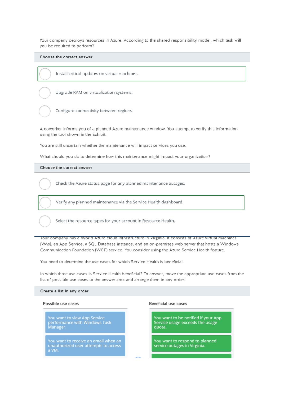 Azure AZ900 Dump - Computer Science Engineering - Studocu