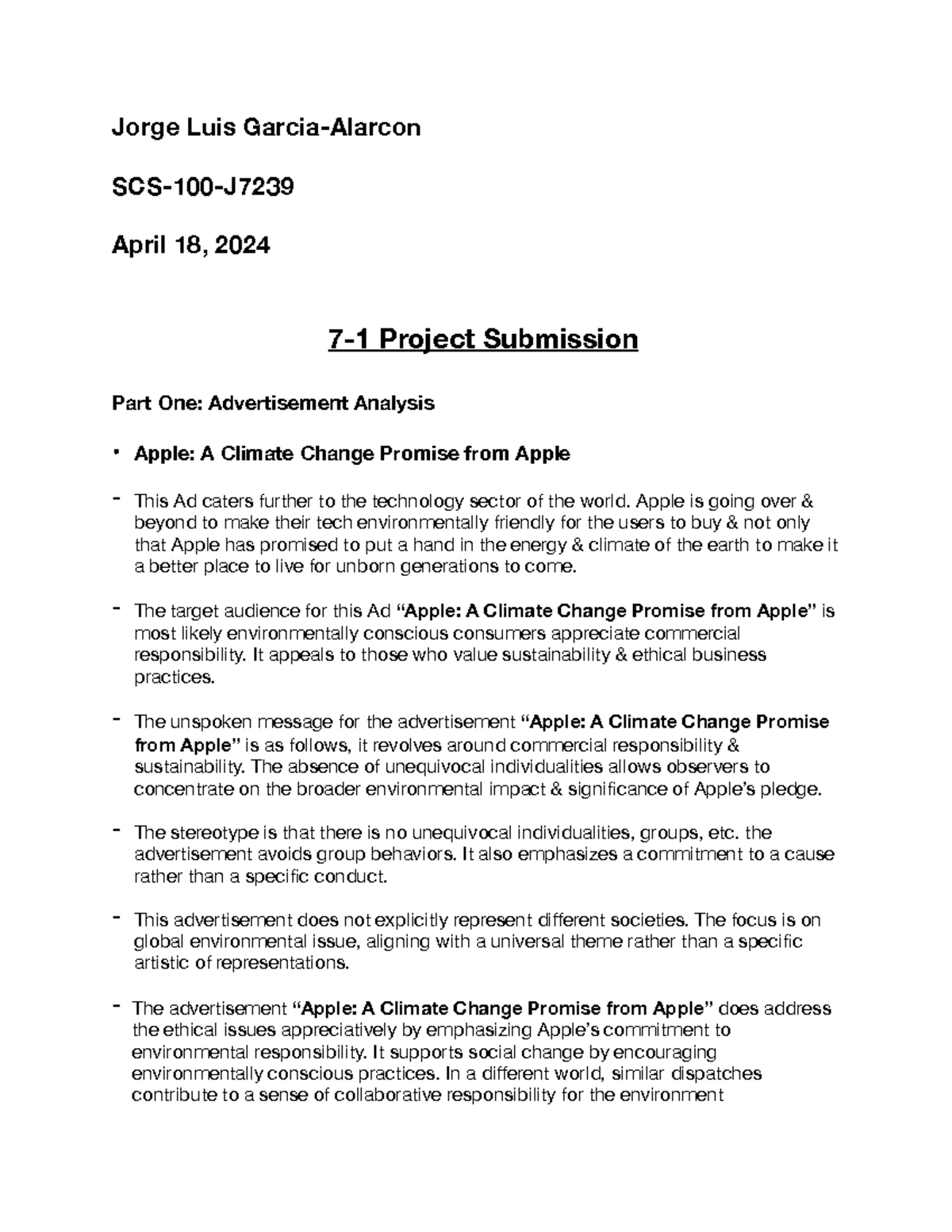 7-1 project submission - Jorge Luis Garcia-Alarcon SCS-100-J April 18 ...