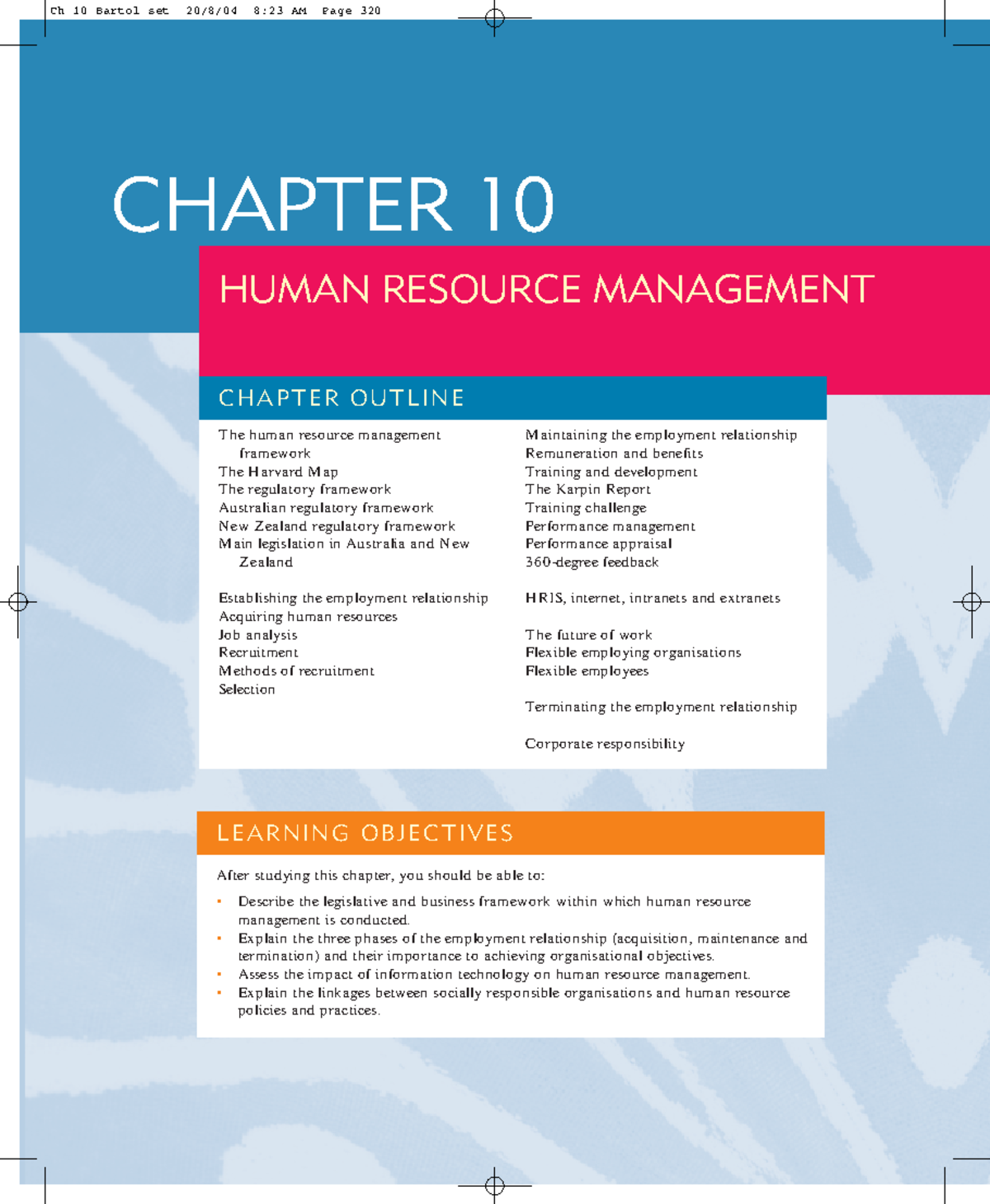 8. sample chapter 10 - LEARNING OBJECTIVES After studying this chapter ...