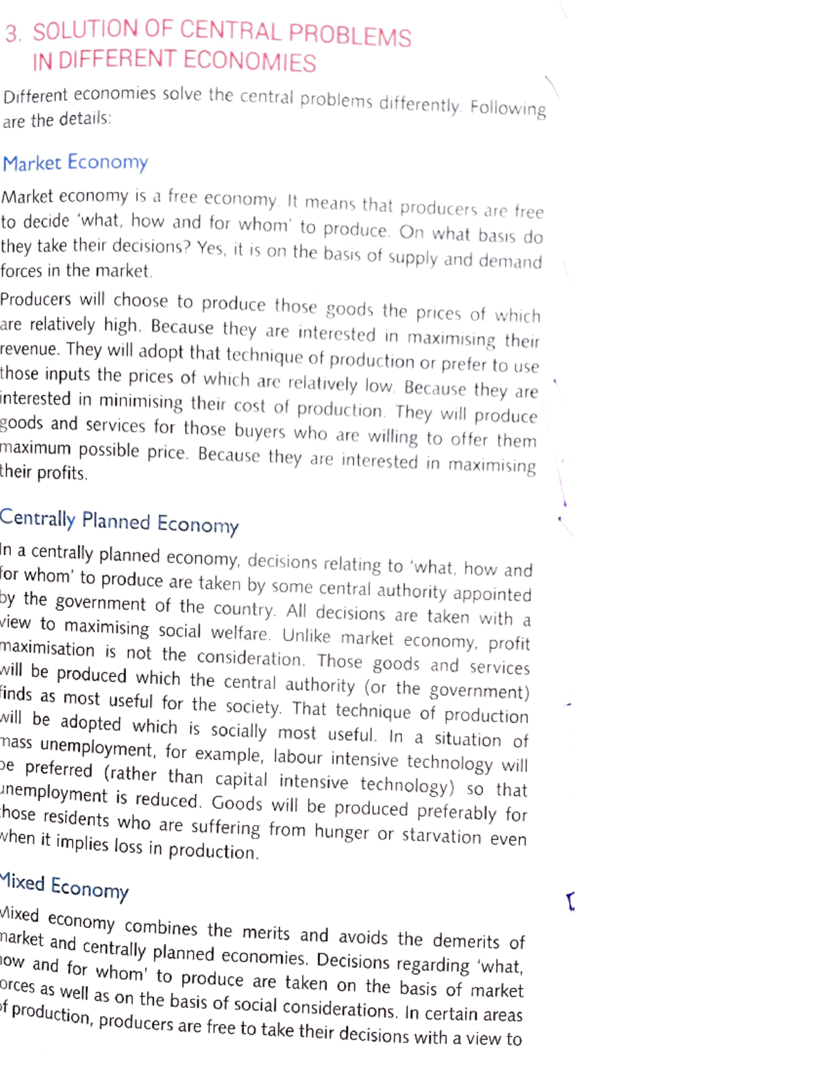 Solution of central problems - 3 SOLUTION OF CENTRAL PROBLEMSs ...