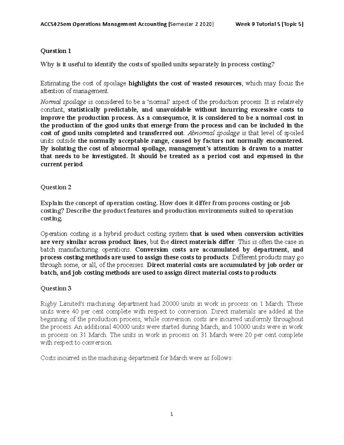 Tutorial 5 Wk 9 Solution real work par - COMPUTERISED ACC - Studocu