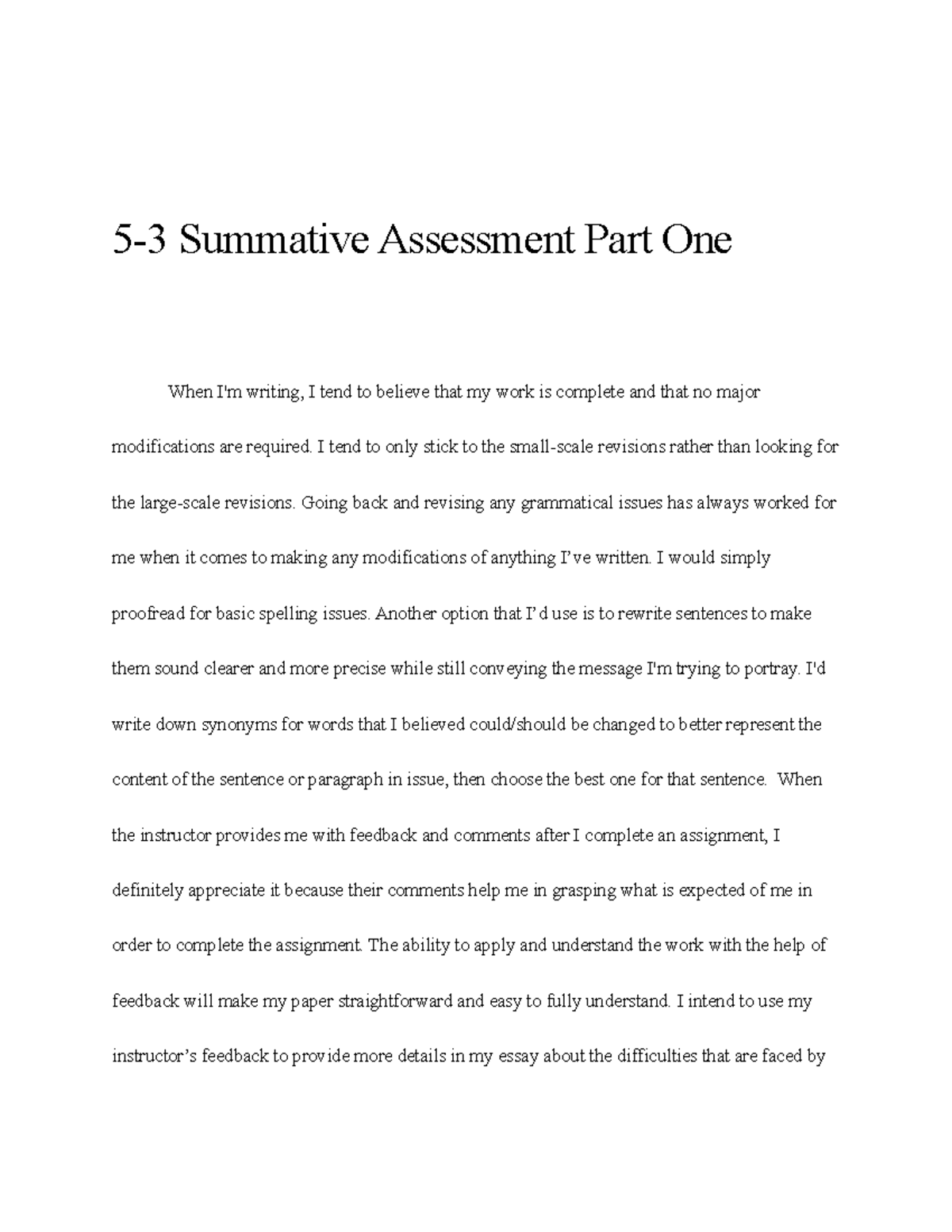 ENG-122 5-3 Summative Assessment - 5-3 Summative Assessment Part One ...