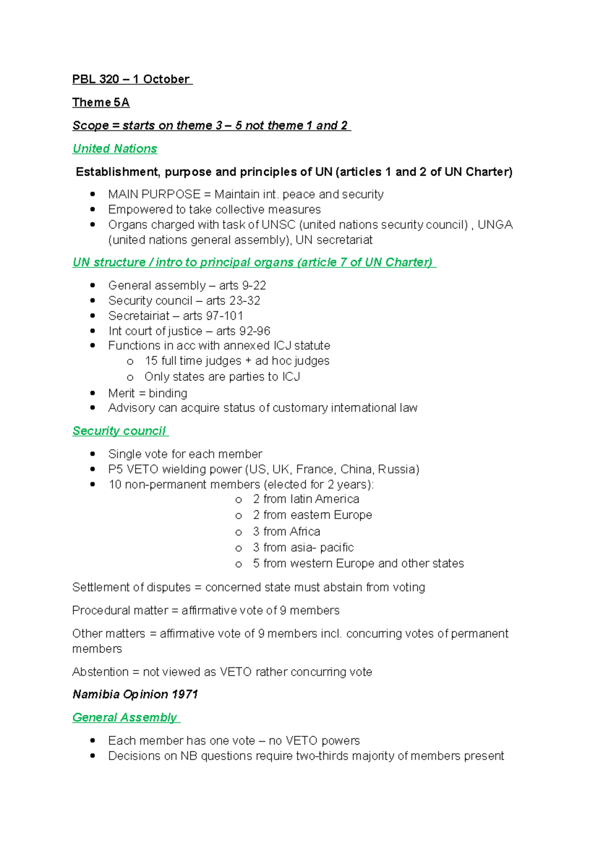 PBL 320 - 1 october 2 - PBL notes - PBL 320 – 1 October Theme 5A Scope ...