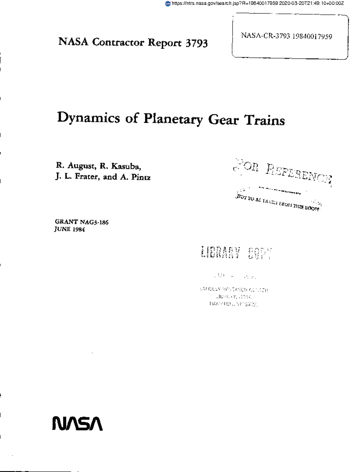42848913 - .............................. - NASA Contractor Report 3793 ...