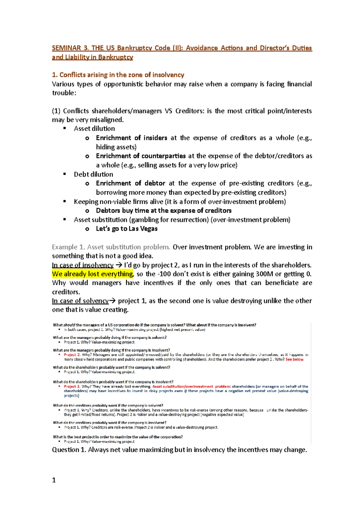 Seminar 3 - Notes that combine the powerpoint slides with professor ...