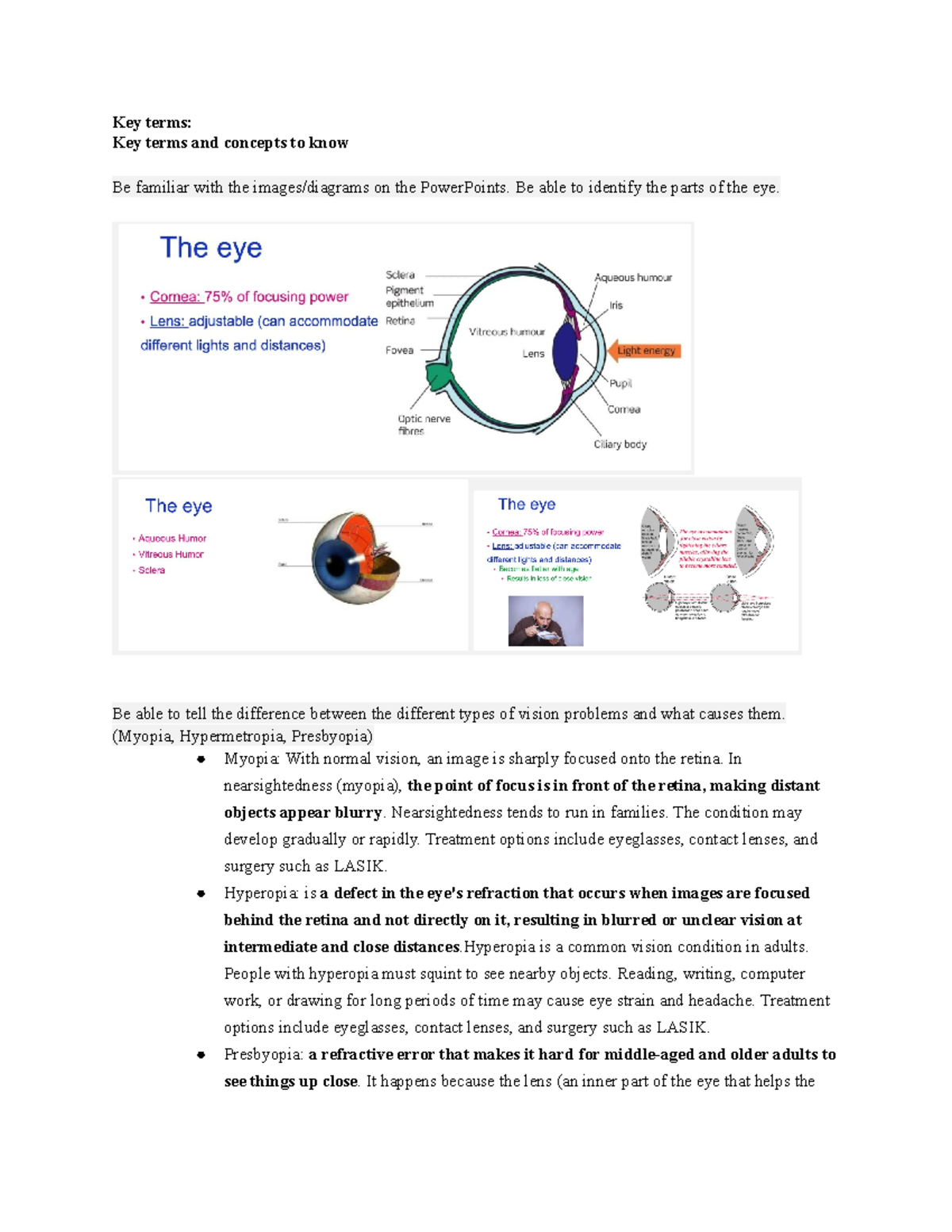 PSYC Vocab Study Guide Chapter 1 - Key terms: Key terms and concepts to know Be familiar with ...