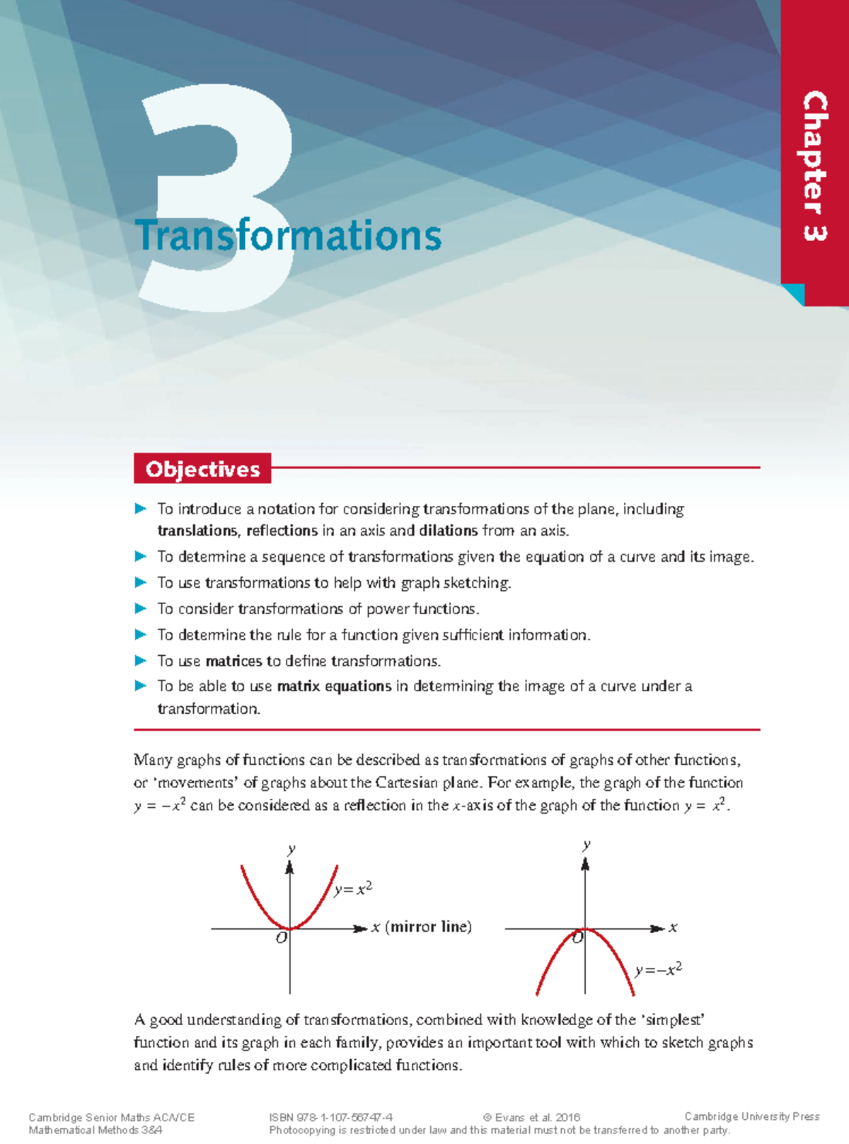 methods textbook chapter 9 - Chapter 3 3 Transformations To introduce a ...
