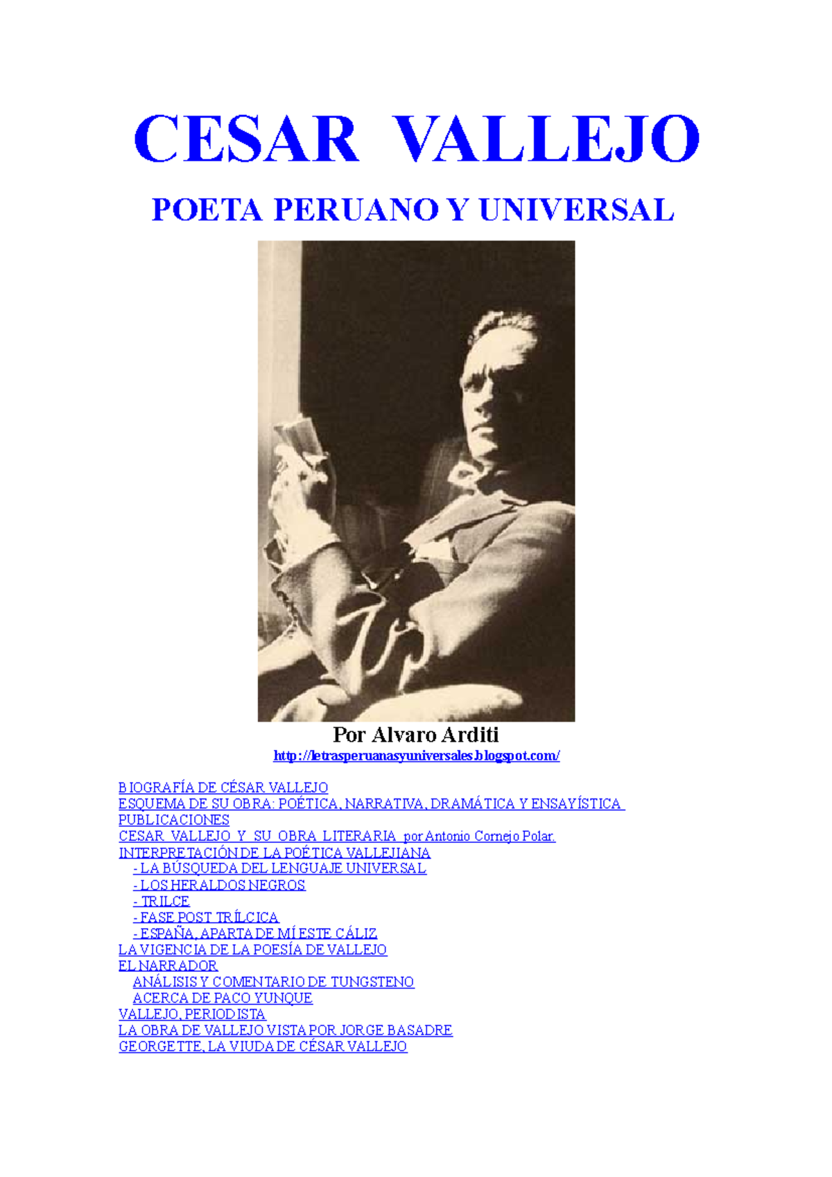 2935419 - biografía de cesar vallejo que nos habla de su infancia su ...