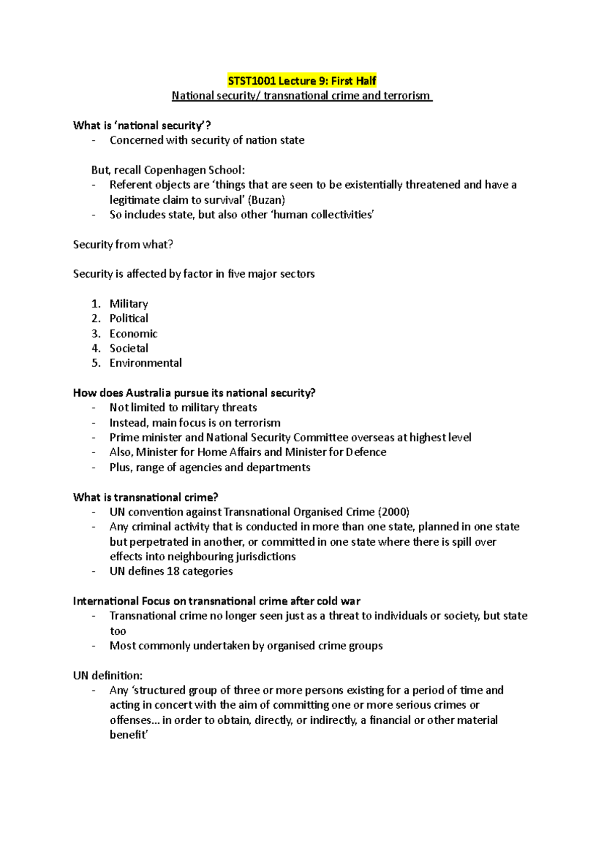 STST1001 Lecture 9 - .. in order to obtain, directly, or indirectly, a ...