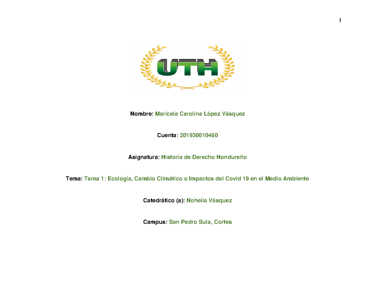 Tarea 1 Cuadro Sinoptico Ensayo MCLV - 1 Nombre: Maricela Carolina López Vásquez Cuenta: - Studocu