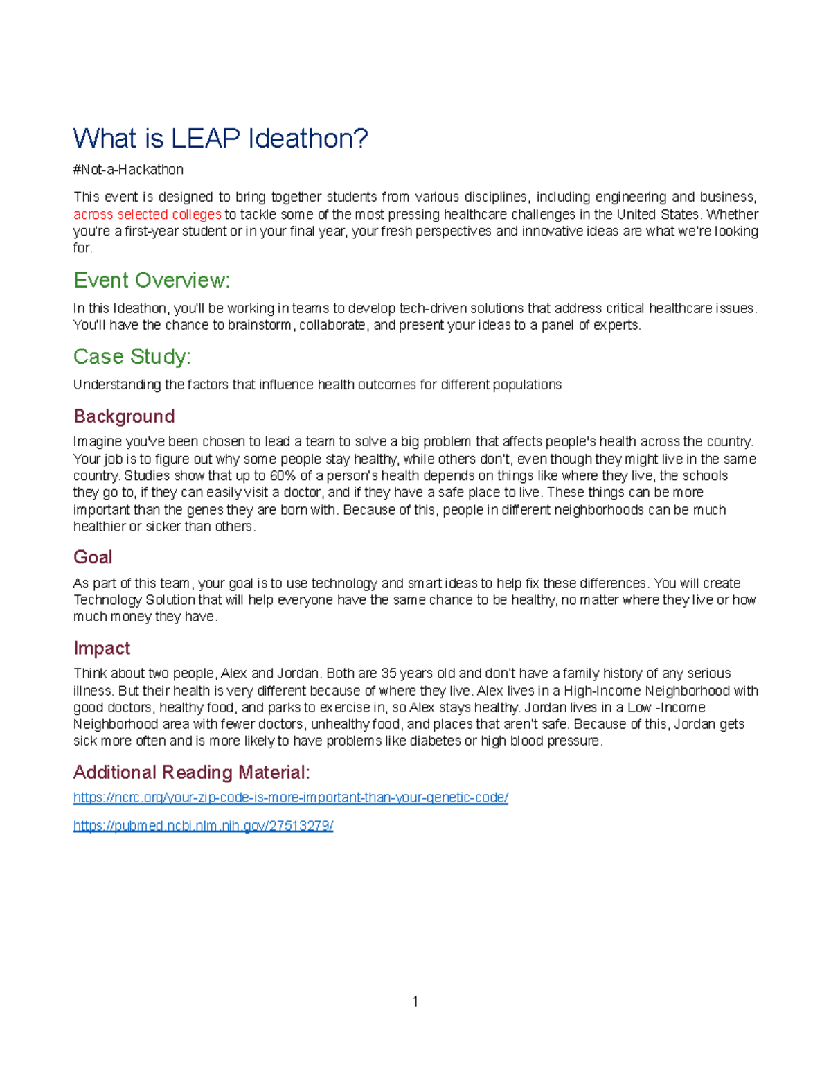 66e1d49e5c5e9 Providence LEAP Ideathon Case Study Brief - 1 What is ...