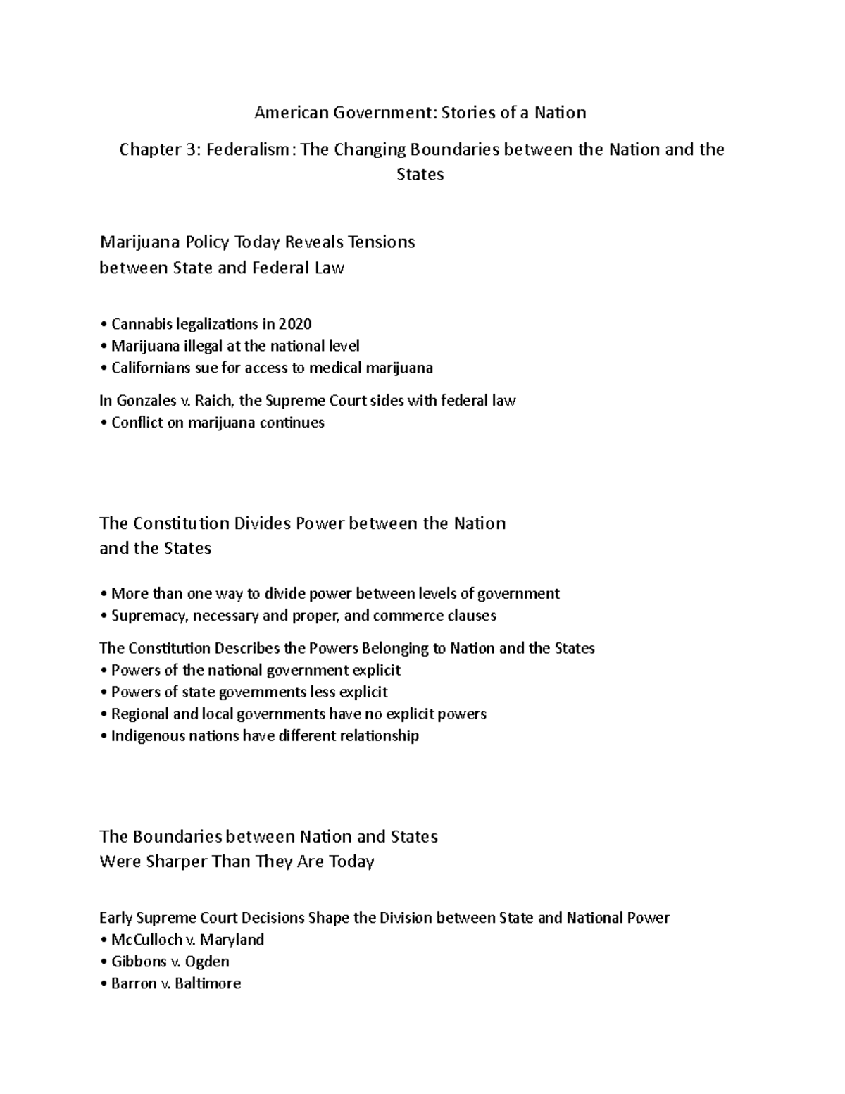 Chapter 3 - PSCI 2305 Mrs. Megan Todd 2023 - American Government ...