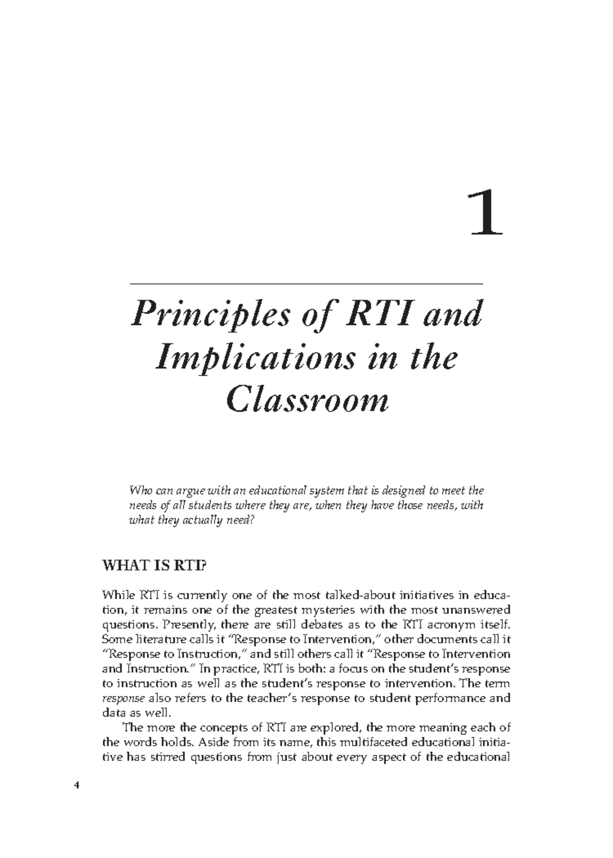 Principle of rti and implications in the classroom 6-8 - 4 1 Principles ...
