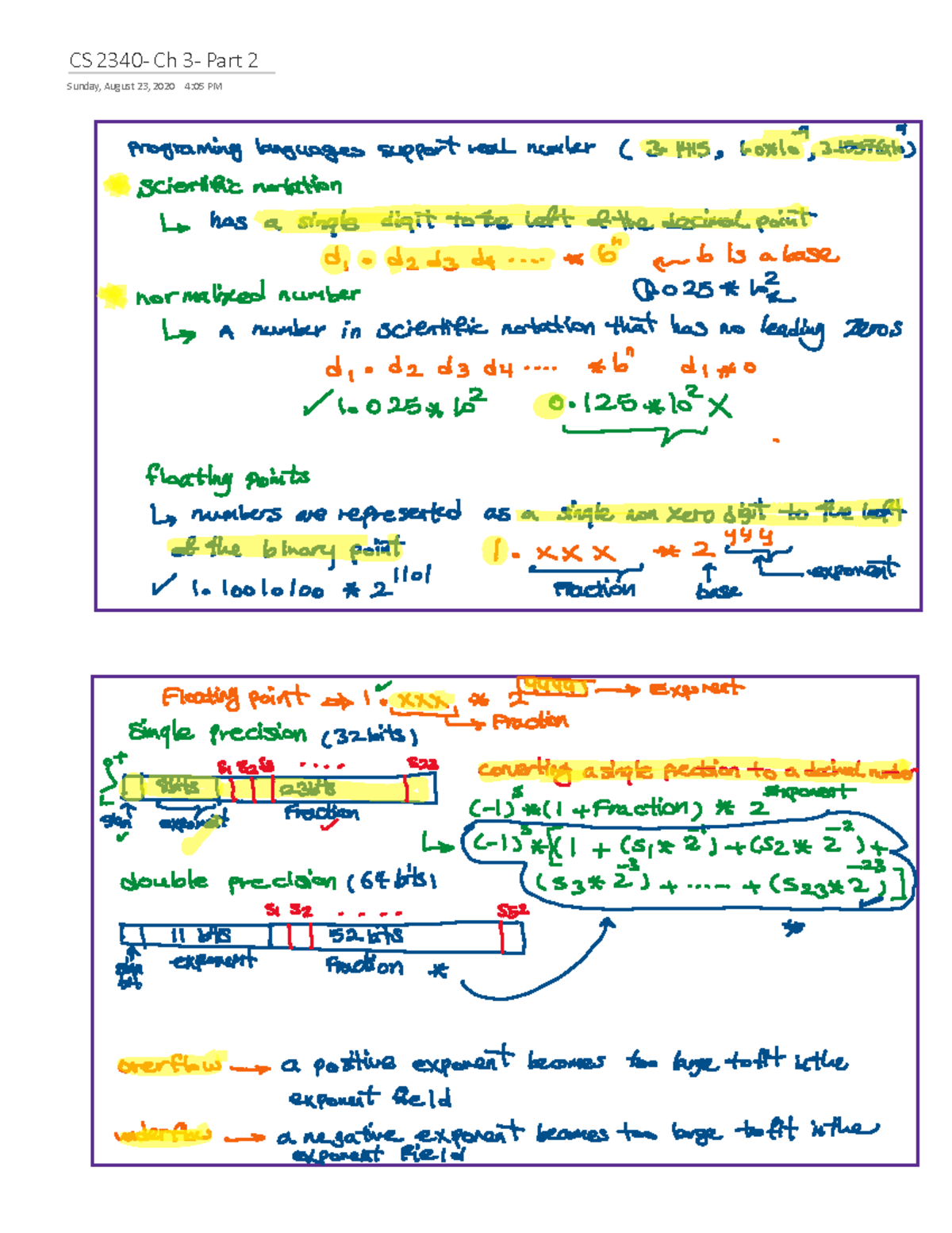 CS 2340- Lecture notes- Ch 3- Part 2 - CS2340 - CS 2340- Ch 3- Part 2 ...