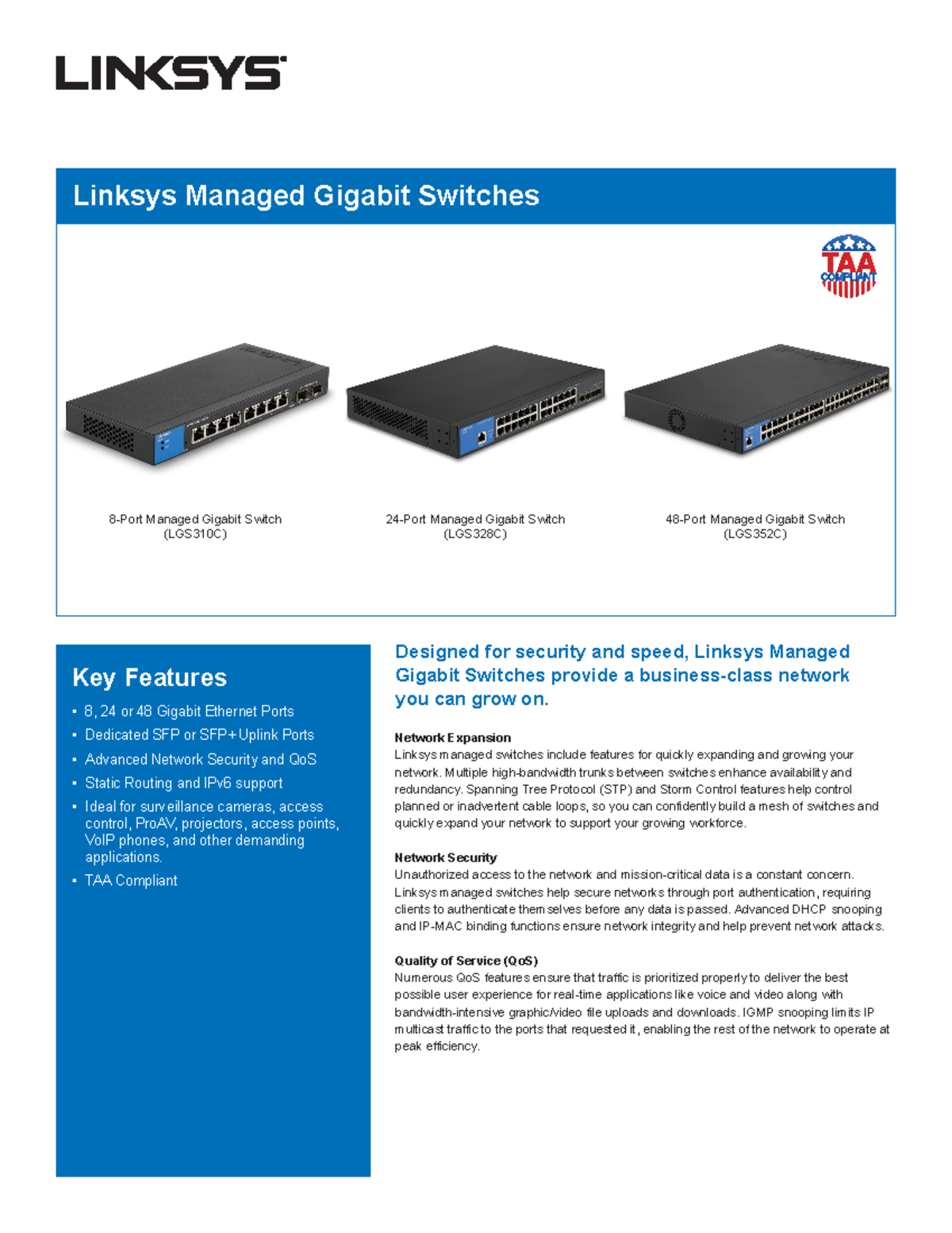 data router de telecomunicaciones - Linksys Managed Gigabit Switches ...